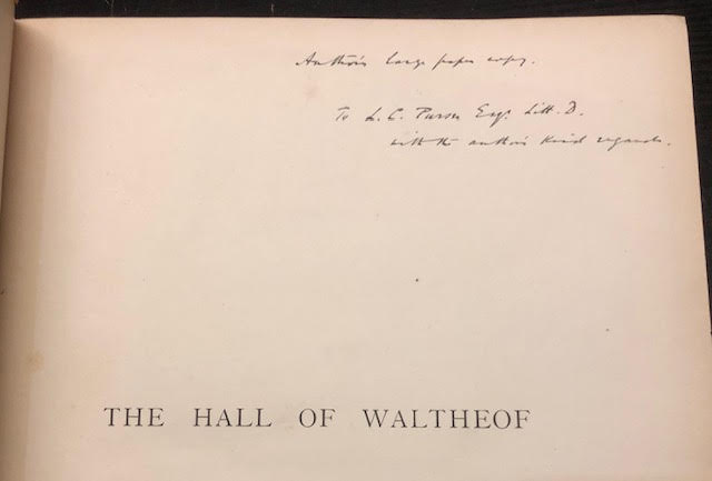The Hall of Waltheof : Or the Early Condition and Settlement of Hallamshire