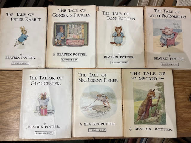 Peter Rabbit's Book Shelf. Complete set of 23 titles of Beatrix Potter ...