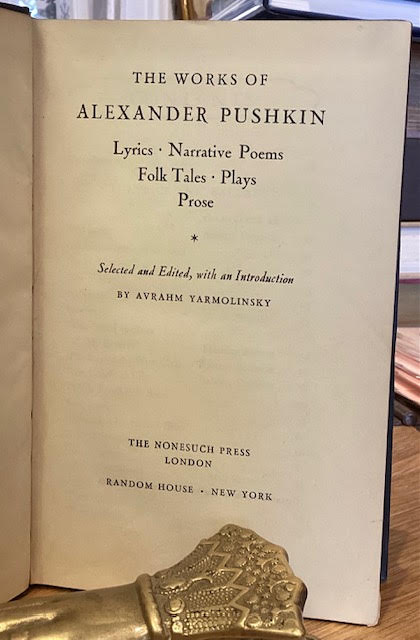 The Works of Alexander Pushkin : Lyrics, Narrative Poems, Folk Tales ...